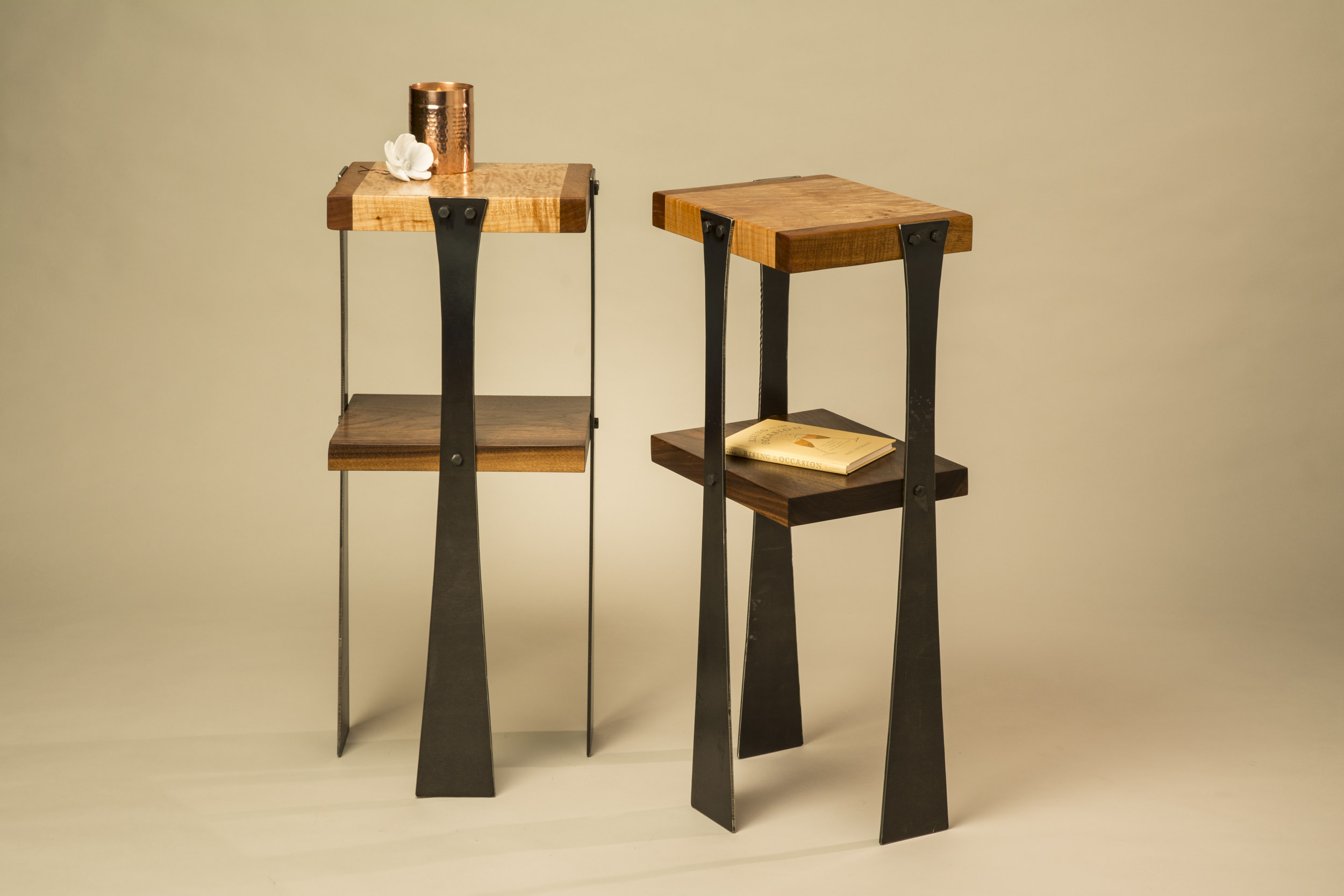 Trinity Side Table (Cherry) - Ironside Metal Works : Ironside Metal Works